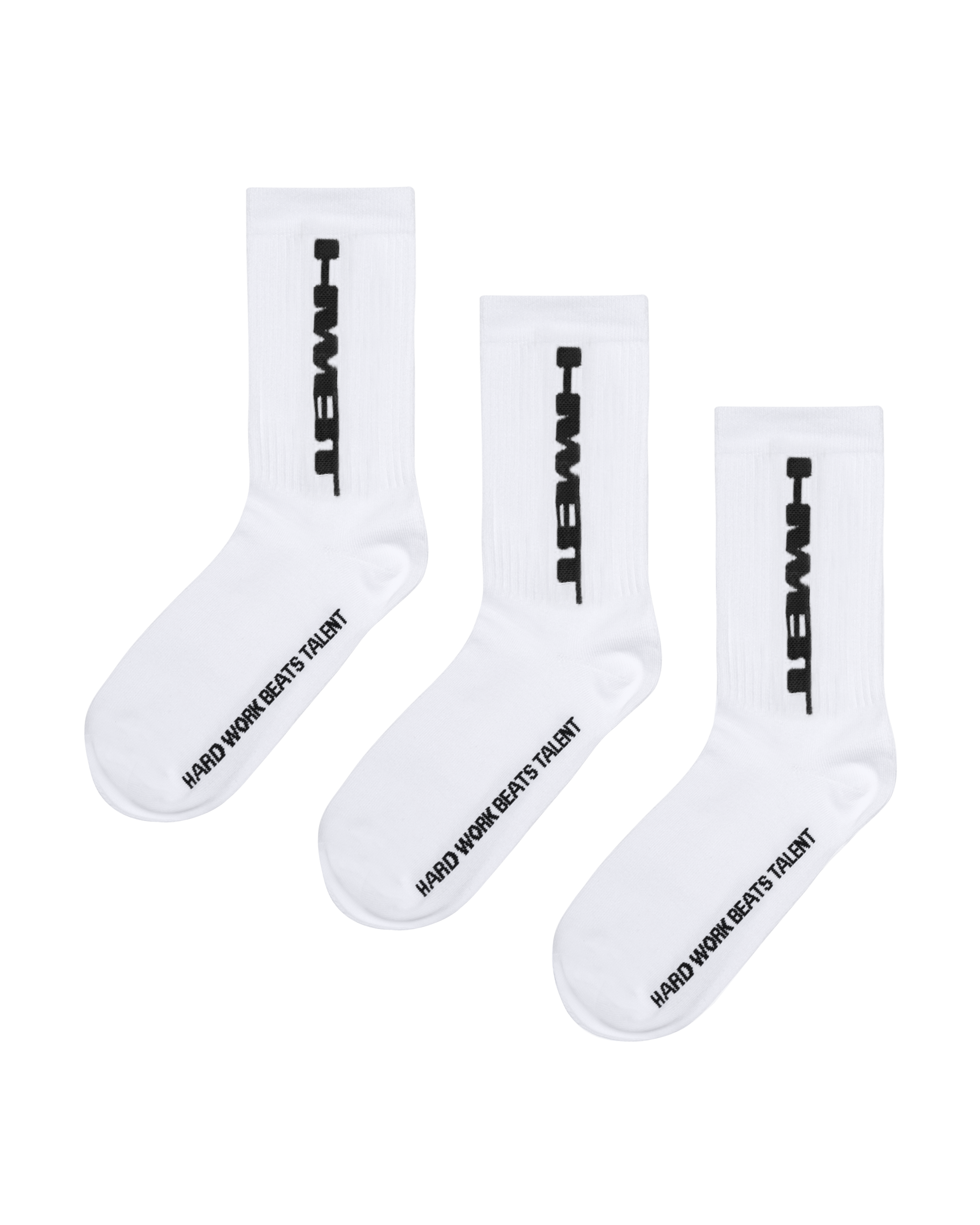 HWBT SOCKS - WHITE (3 PACK)